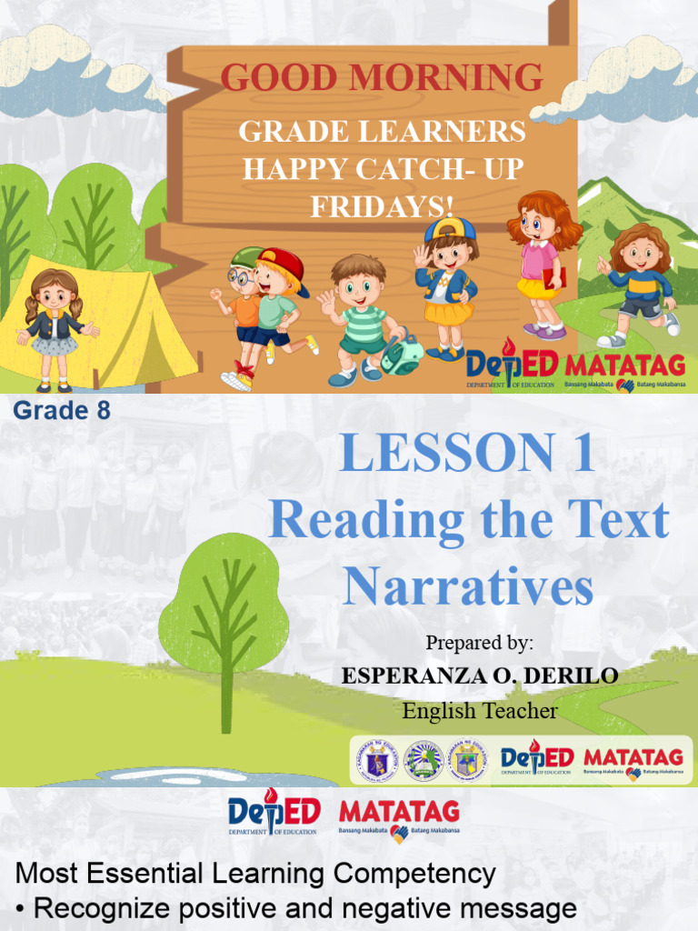 Grade 8 Narrative Reading Lesson | PDF | Lion | Compassion
