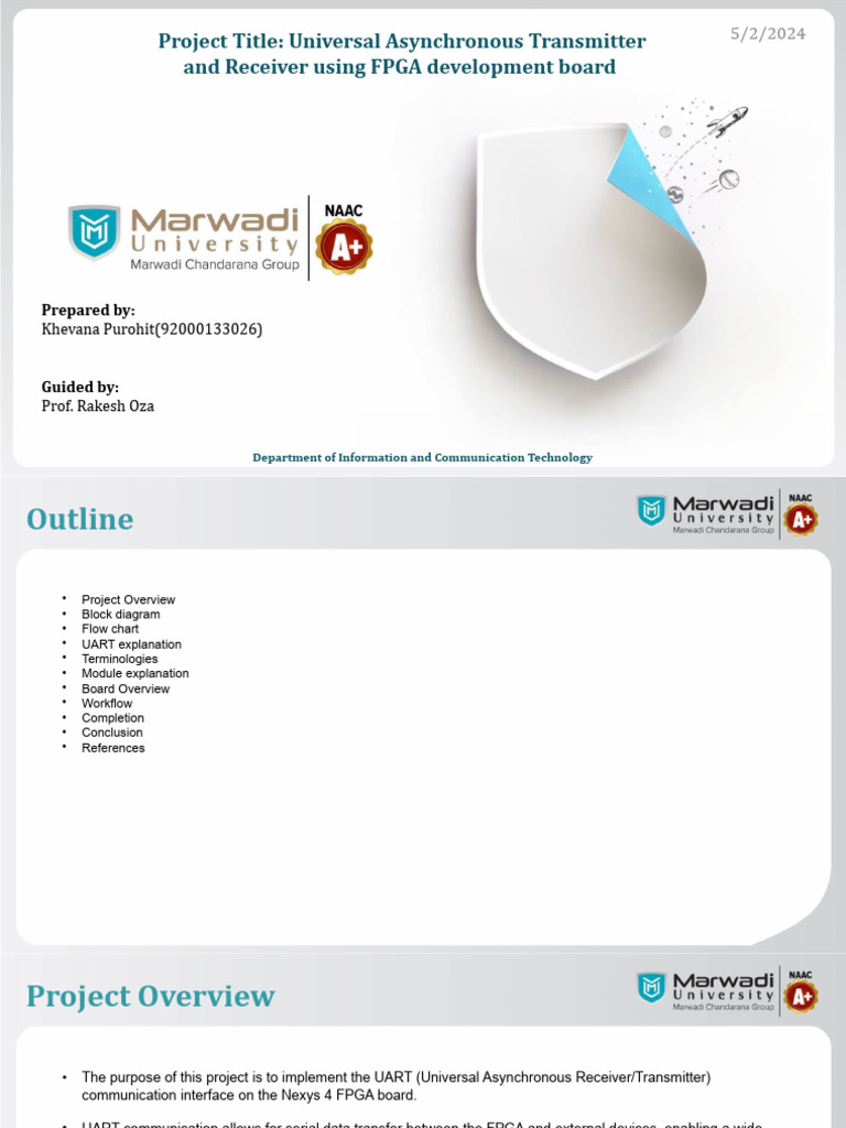 Project Presentation | PDF | Duplex (Telecommunications) | Field Programmable Gate Array
