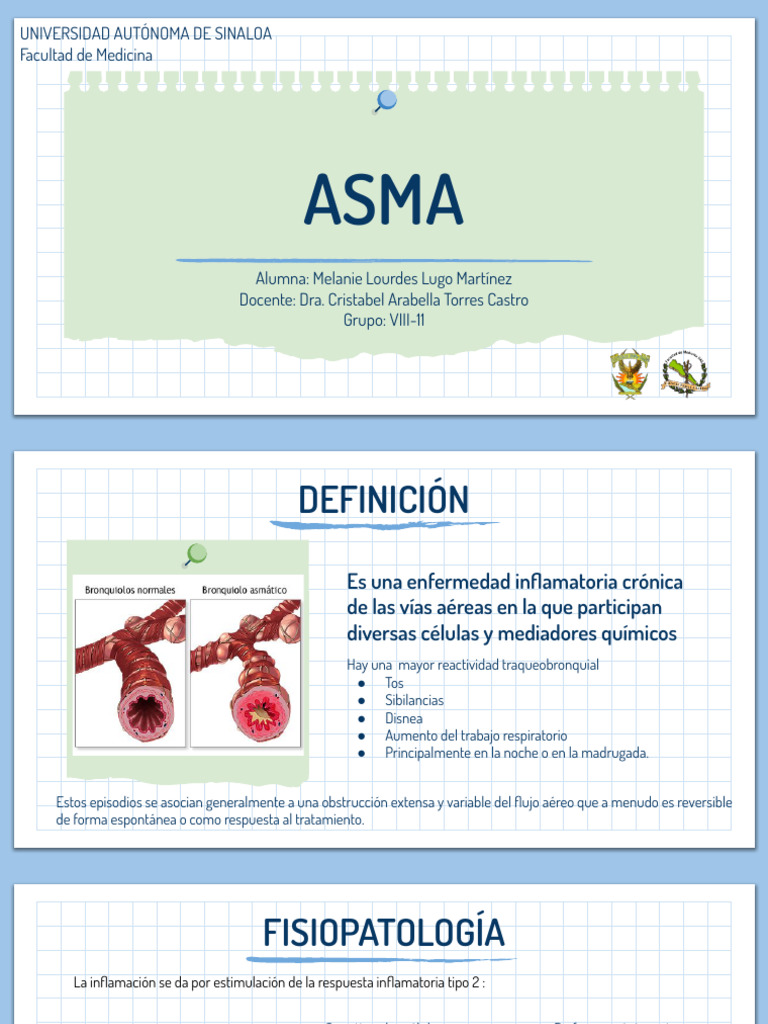 Asma Presentación | PDF | Asma | Tos