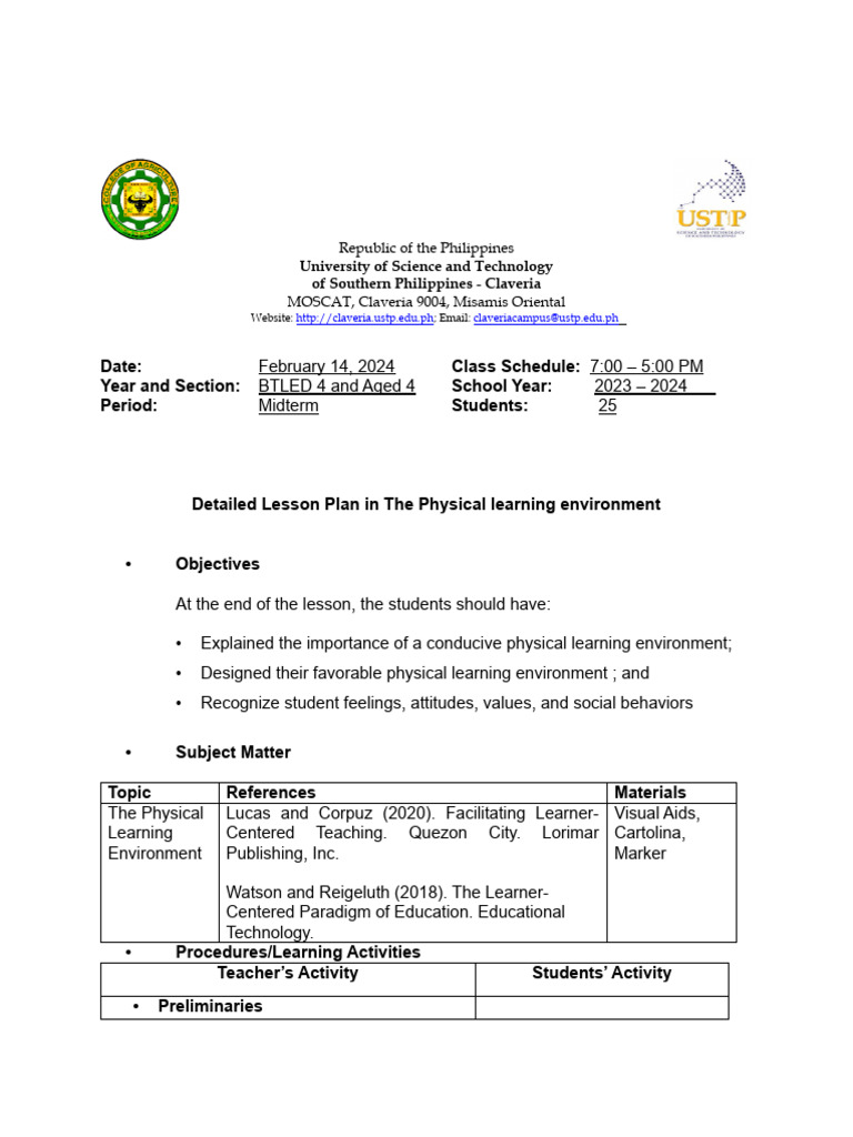 FINAL-LESSON-PLAN - 2022-Abragan Joan Annie | PDF | Learning | Classroom
