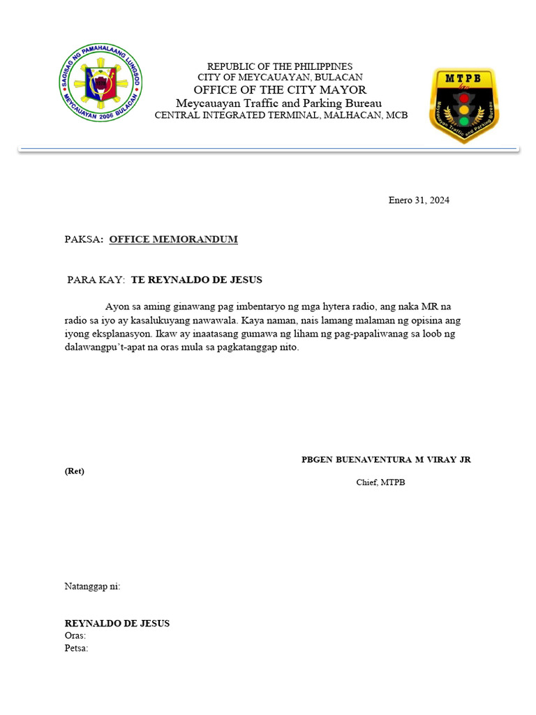 Memo Missing Radio | PDF