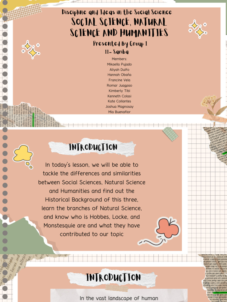 Social Science Natural Science and Humanities | PDF | Science | Natural ...