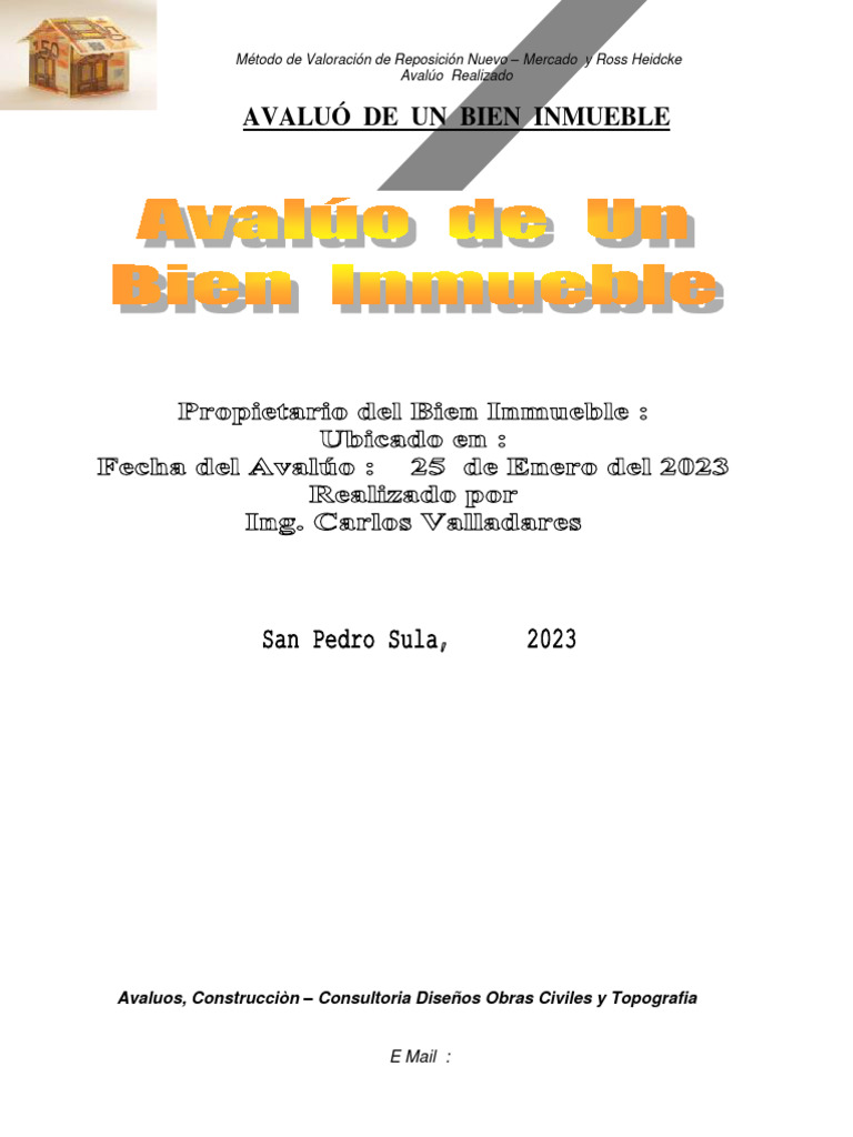 Avaluo Vilma Calix 2023 | PDF | Propiedad | Bienes raíces