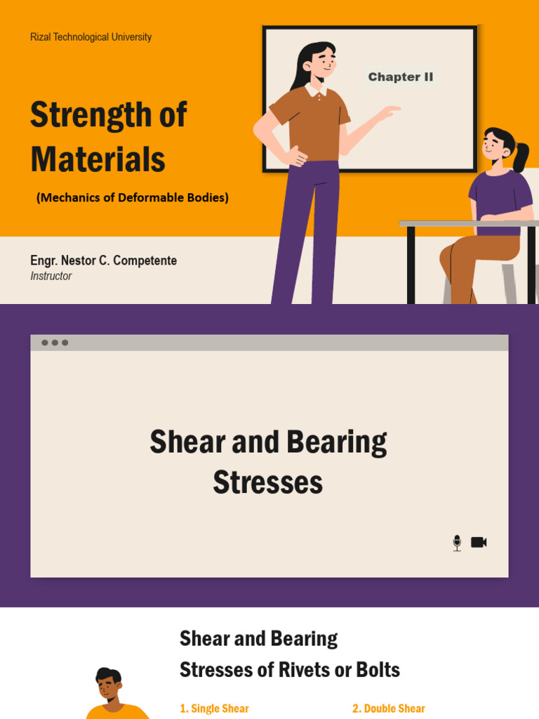 2 Simple Stress Shear Bearing | PDF