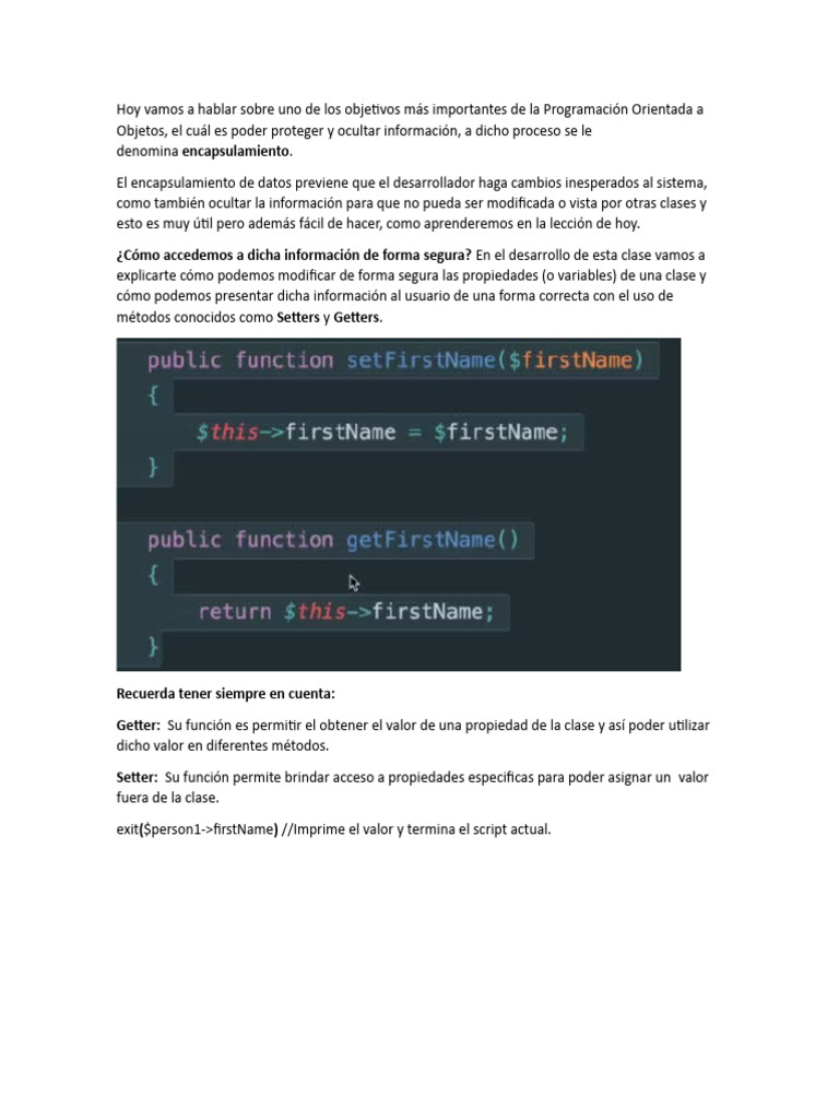 Getter y Setters | PDF | Informática