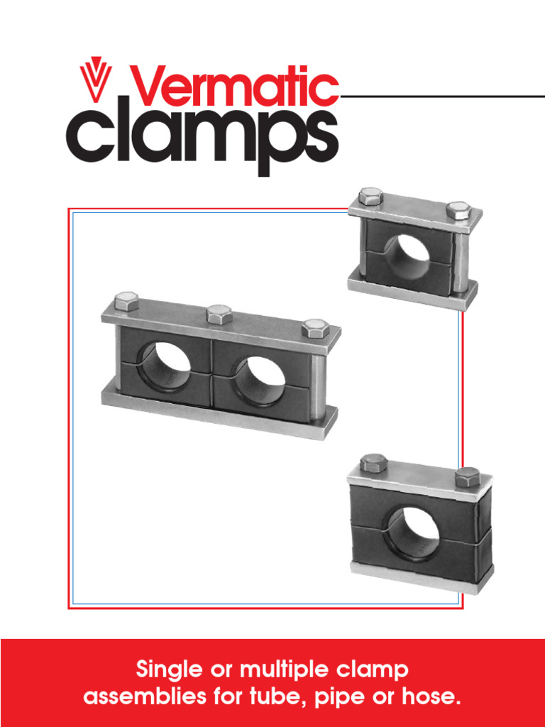 Vermatic Clamps Assemblies | PDF | Pipe (Fluid Conveyance) | Secondary ...