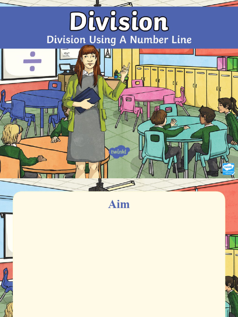 Year 3 Division Using A Number Line PowerPoint | PDF