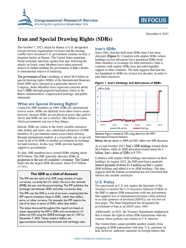 IF12541 | PDF | Special Drawing Rights | International Business