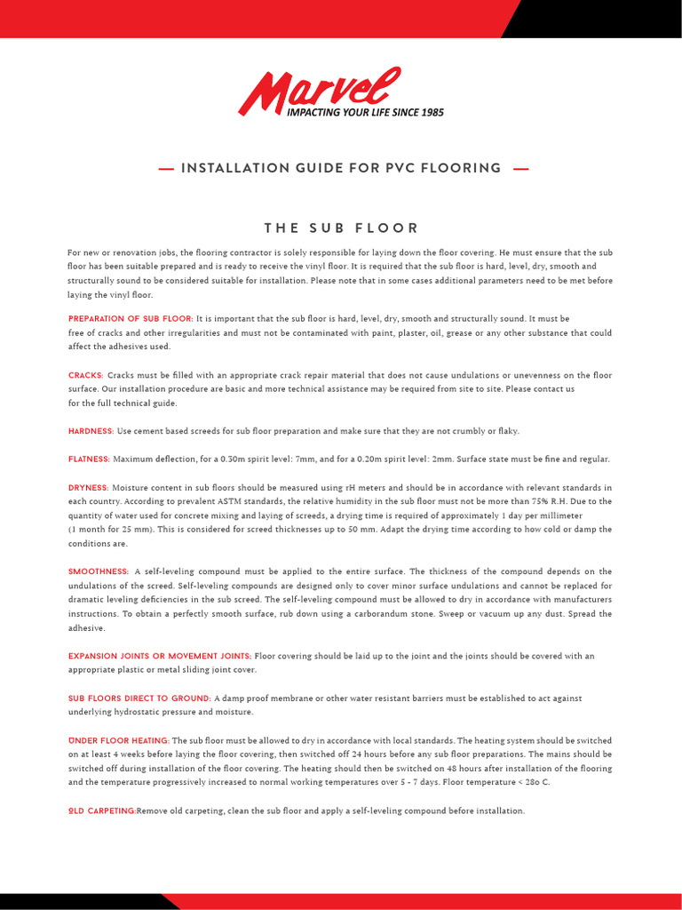 SOP-PVC Flooring | PDF | Flooring | Industrial Processes