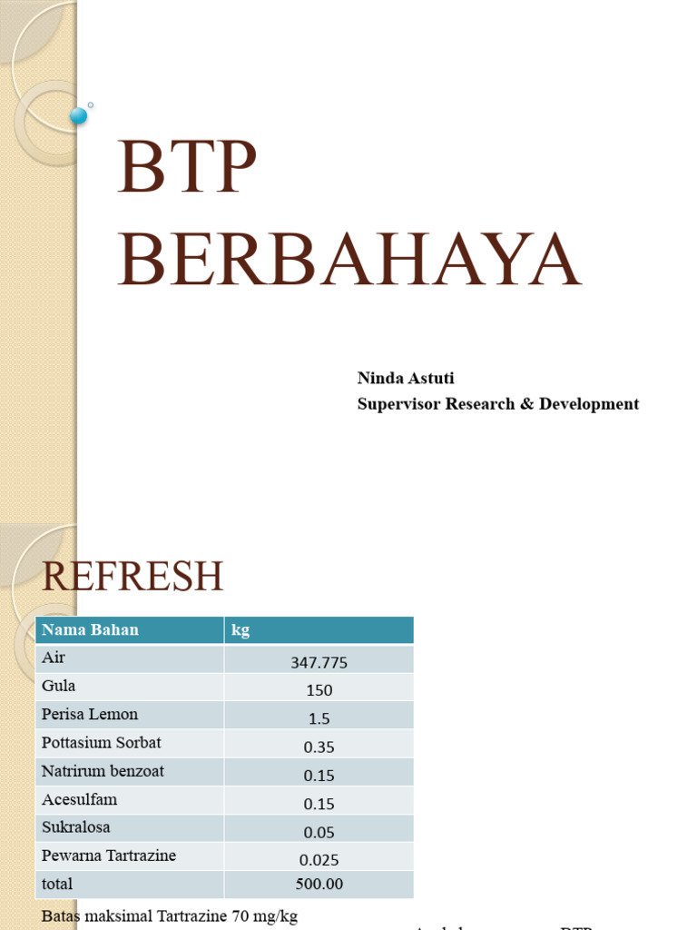 BTP Berbahaya | PDF