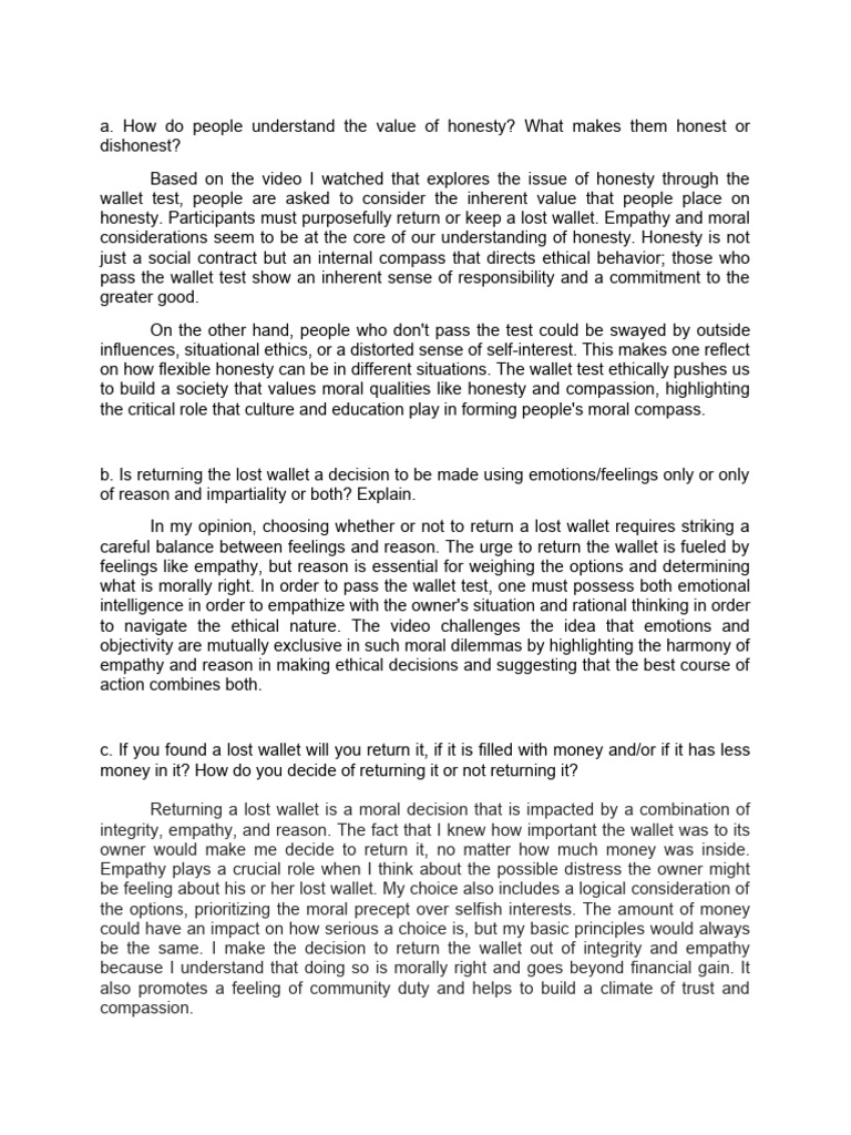 Ethics Assignment 2 | PDF | Morality | Empathy