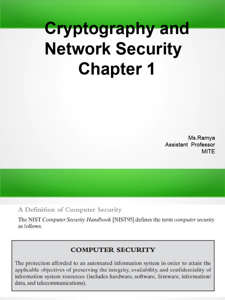 Chapter1 Intro | PDF | Security | Computer Security