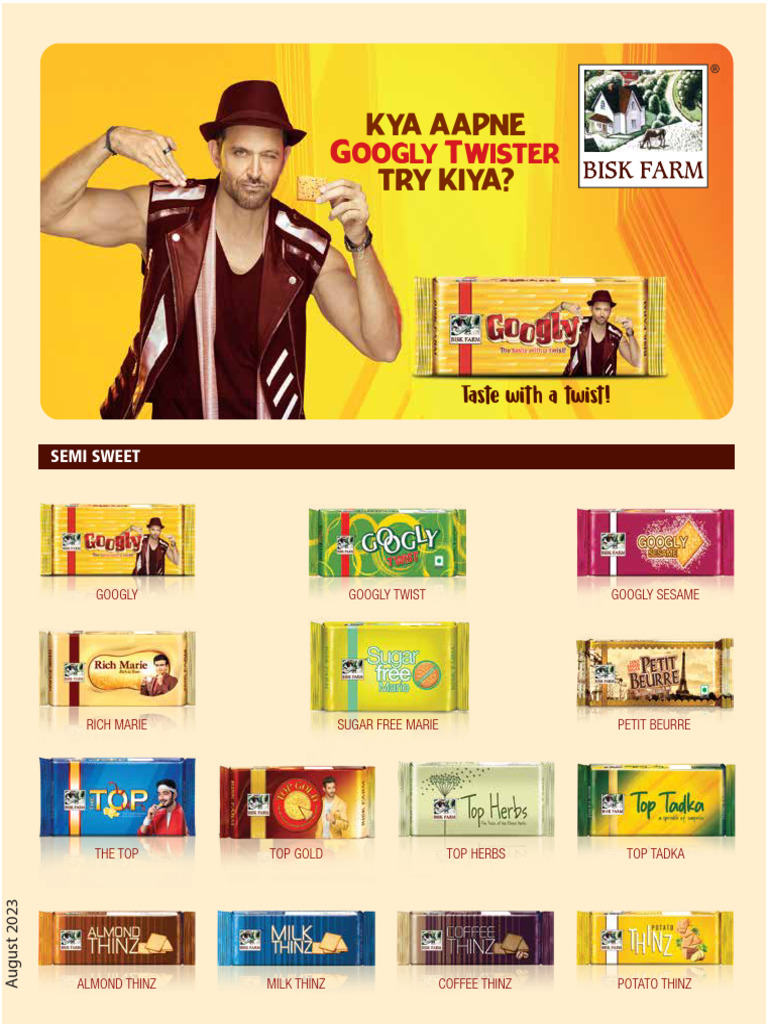 Bisk Farm Product Catalogue 2023 | PDF | Cakes | Chocolate