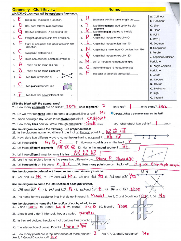 Midterm Review - Answer Key | PDF