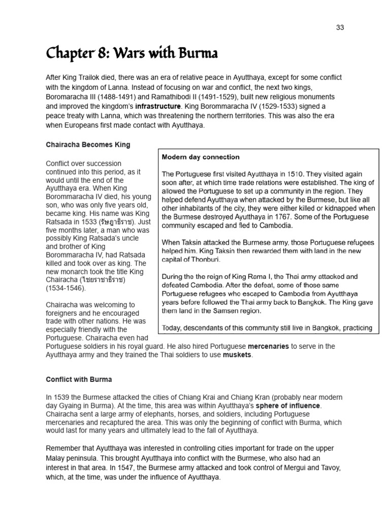 Chapter 8 Wars With Burma | PDF | Military