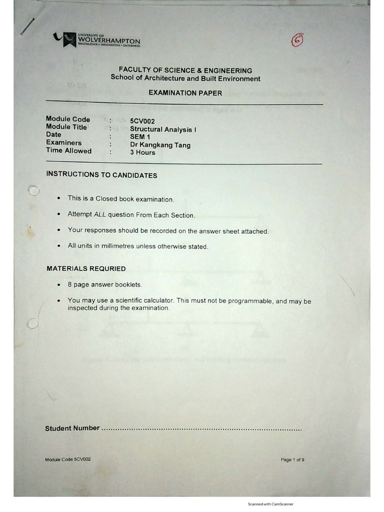 Structural Analysis Assessment Paper | PDF