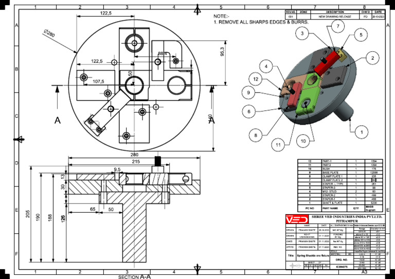 Spring Shackle CNC Fixture | PDF