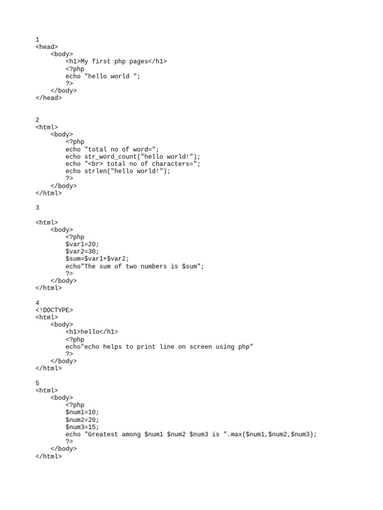 Pra | PDF | Computer Programming | Php