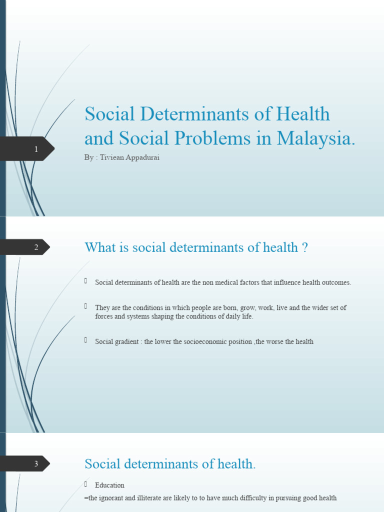 Seminar-Tiviean-Social Determinants of Health and Social Problems in ...