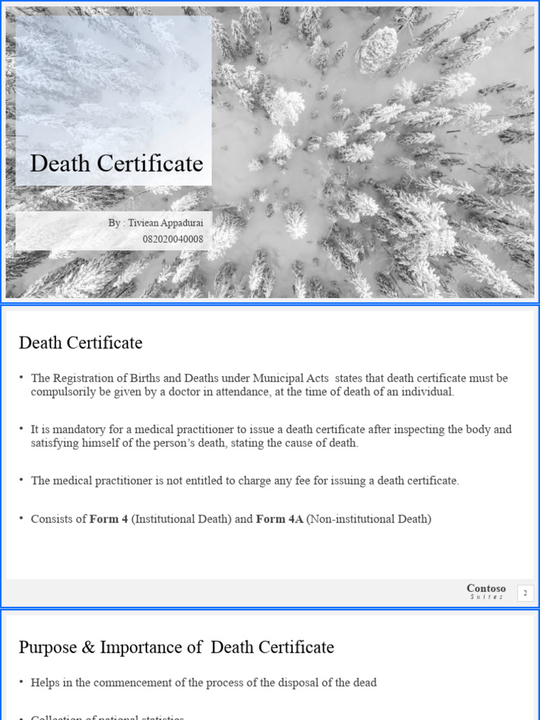 Tiviean-Seminar-Death Certificate | PDF | Clinical Medicine | Medical ...