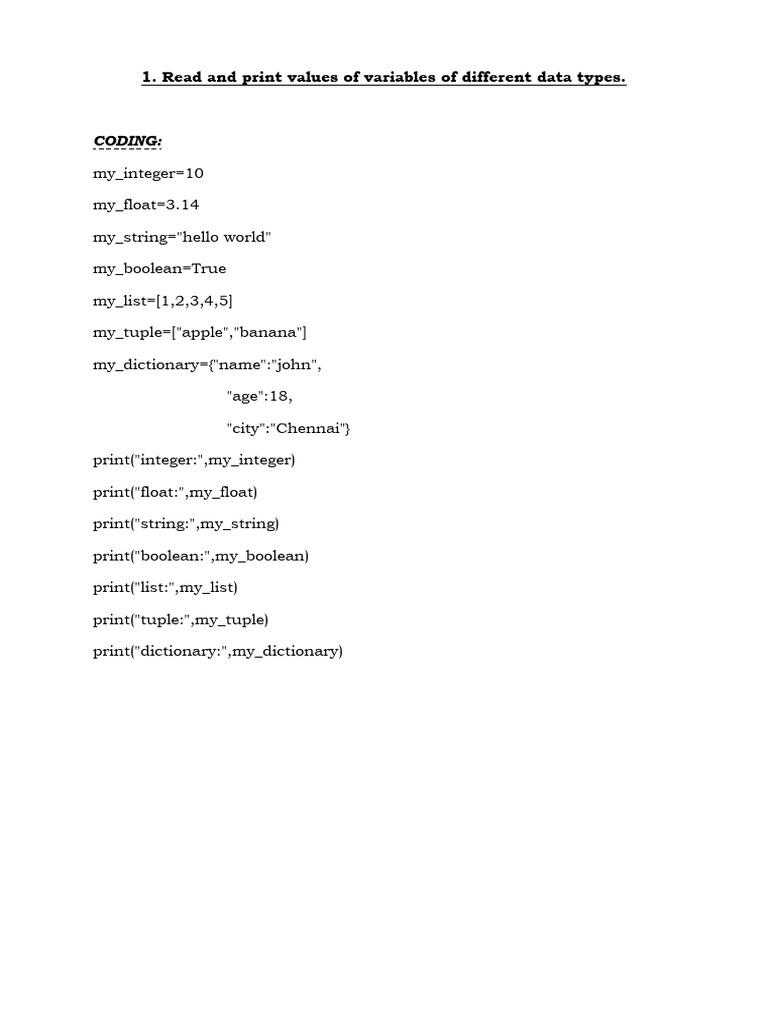 I CS Python Record | PDF | Boolean Data Type | Computer Science