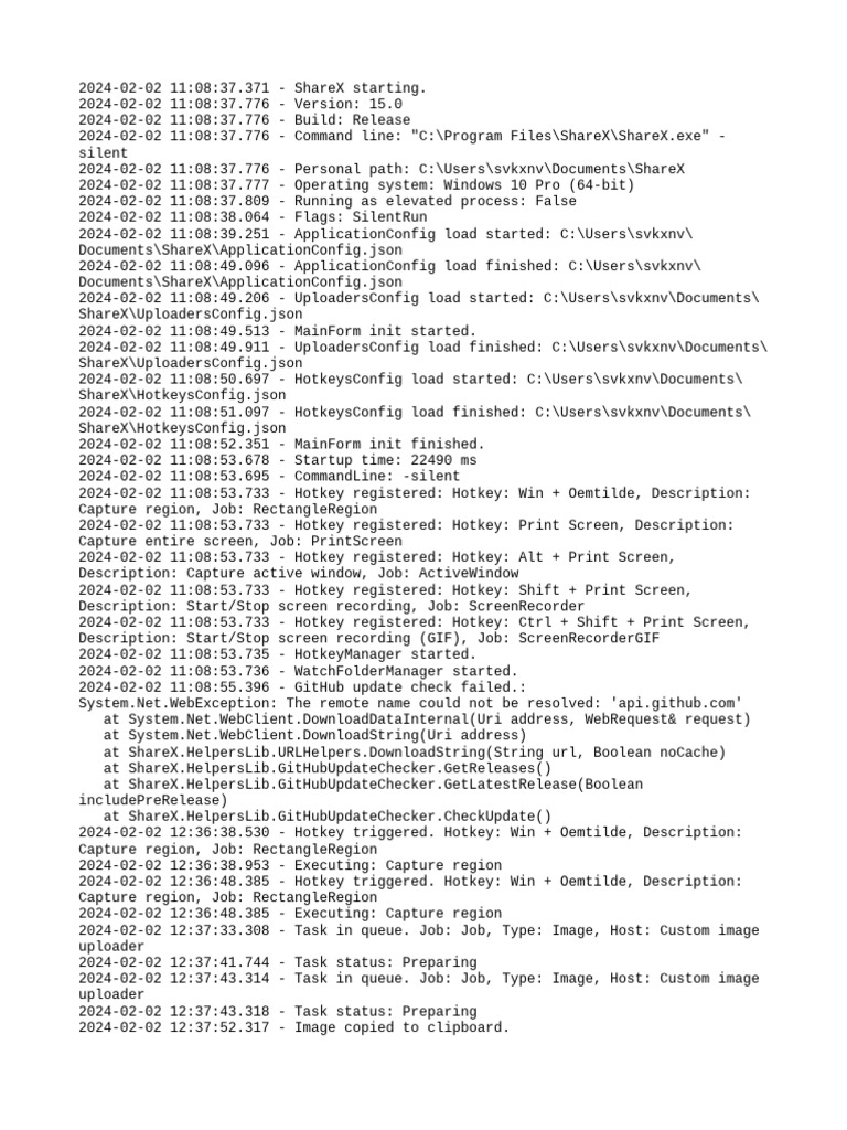 ShareX-Log-2024-02 | PDF | Parsing | Http Cookie