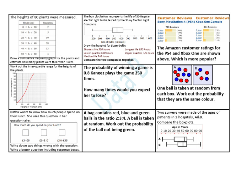 Data Grade B Revision Mat | PDF