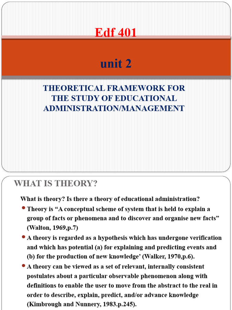 Edf 401 Unit 2 | Download Free PDF | Theory | Science