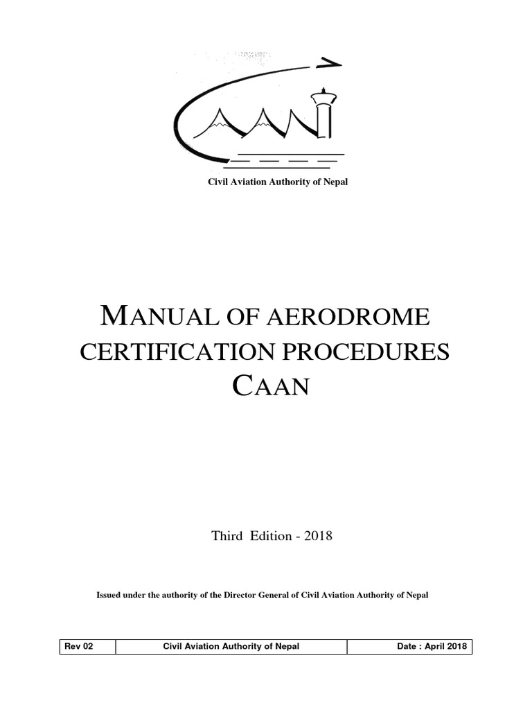 Manual of Aerodrome Certification Procedures CAAN - Rev - 01 - Final ...