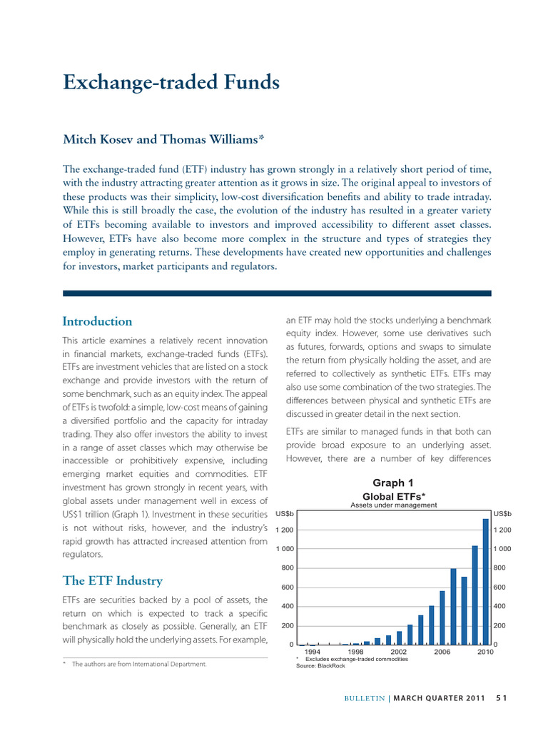 Exchange & Traded Fund | PDF | Exchange Traded Fund | Investment Fund Exchange & Traded Fund | PDF | Exchange Traded Fund | Investment Fund