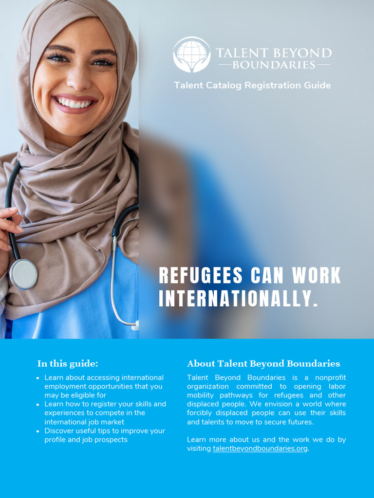 Talent Catalog Registration Guide | PDF | Refugee | Employment