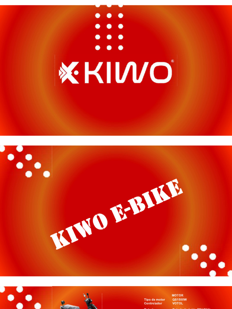 Fichas Tecnicas Kiwo Ebike | PDF