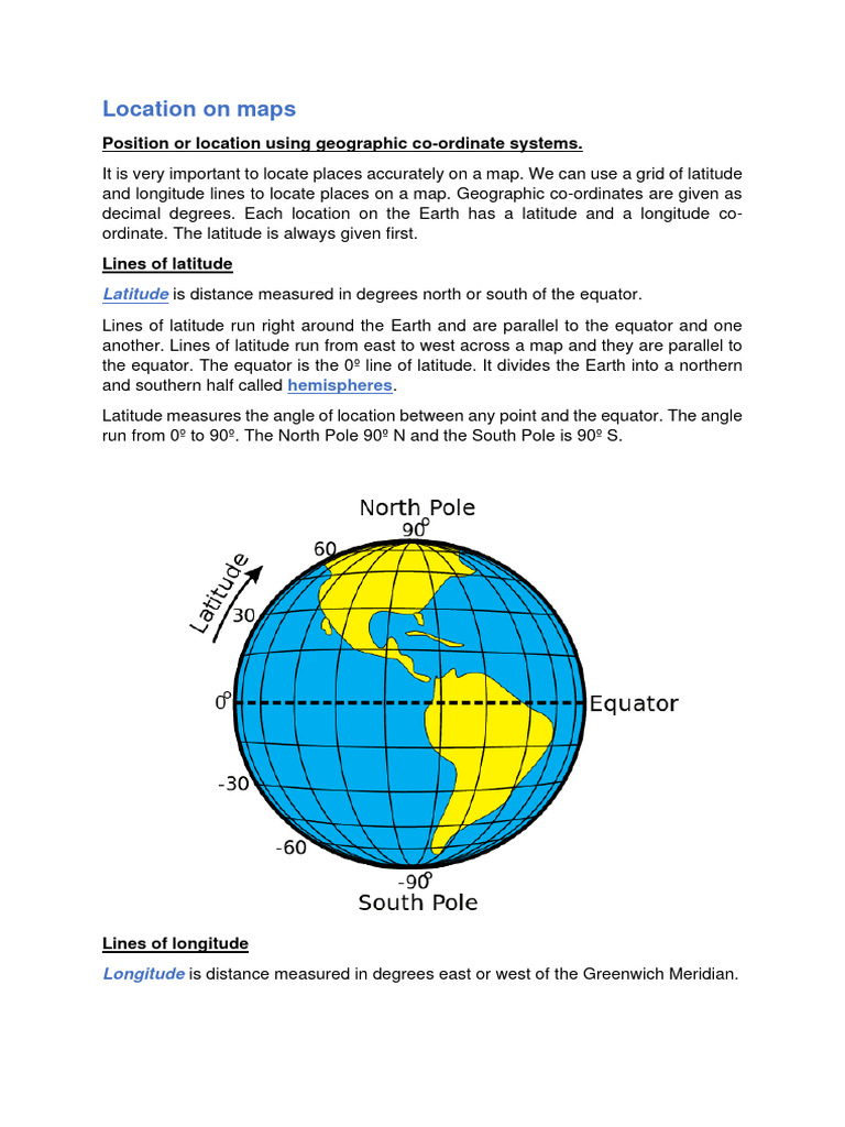 Mapwork Pt4 - Location (Grid Refences) | PDF | Longitude | Latitude