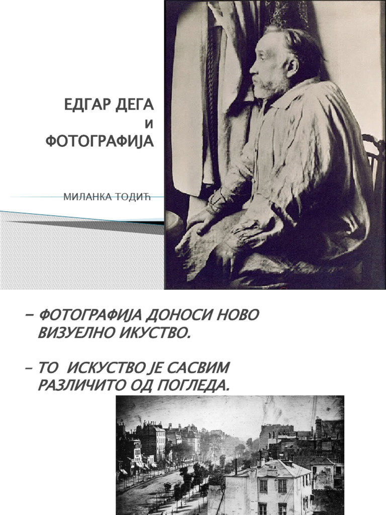 Edgar Dega I Fotografija | PDF