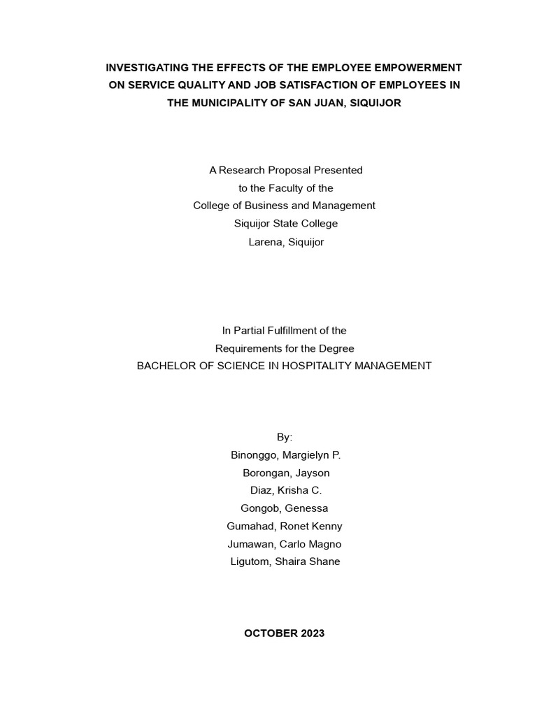 RESEARCH New Edit FINAL 02 12 24 PDF Job Satisfaction Empowerment