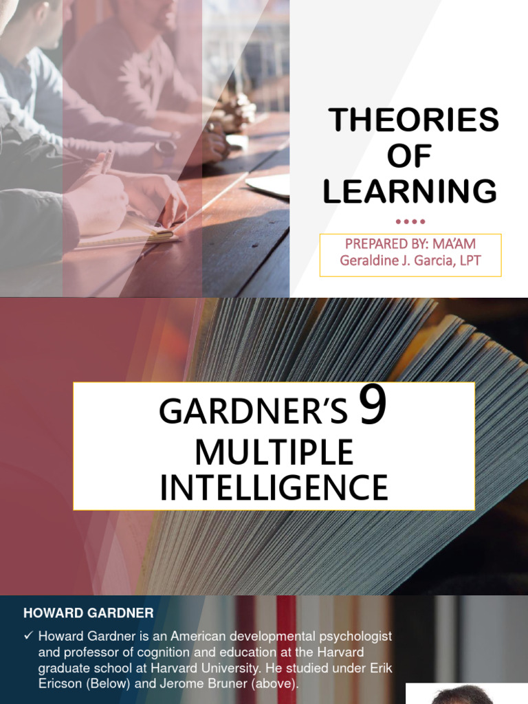 Lesson 10. Gardner and Eric Erickson | PDF | Cognition | Psychological ...