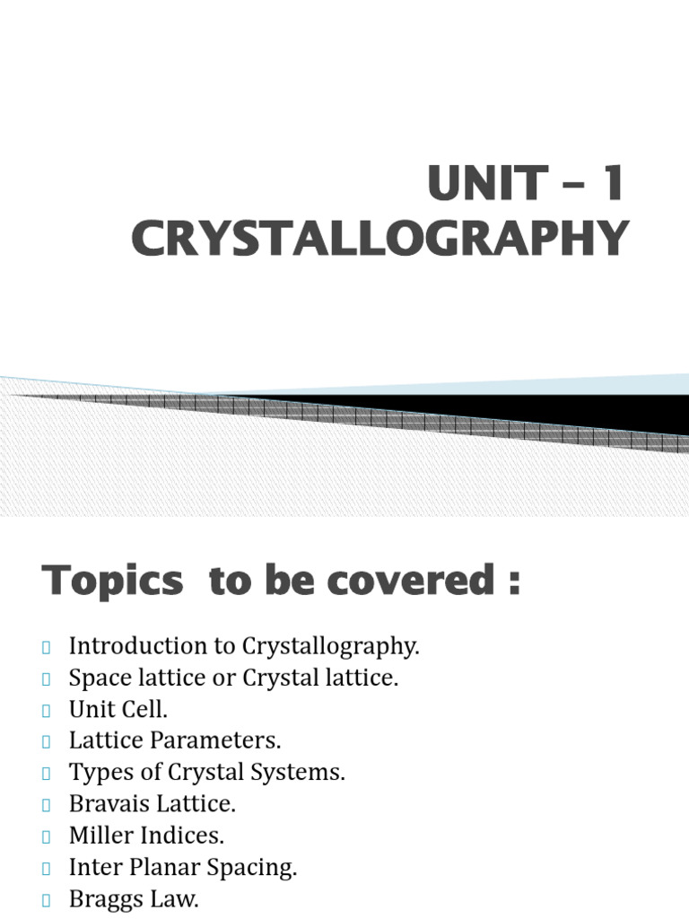 Crystallography | PDF | Crystal Structure | Crystal