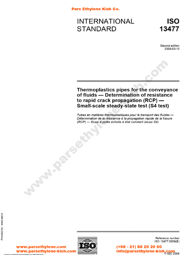 Iso 13477 (2015 | PDF | Pipe (Fluid Conveyance) | International ...