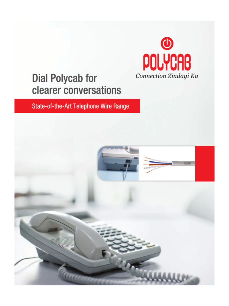 Polycab Telephone Wire Leaflet | PDF