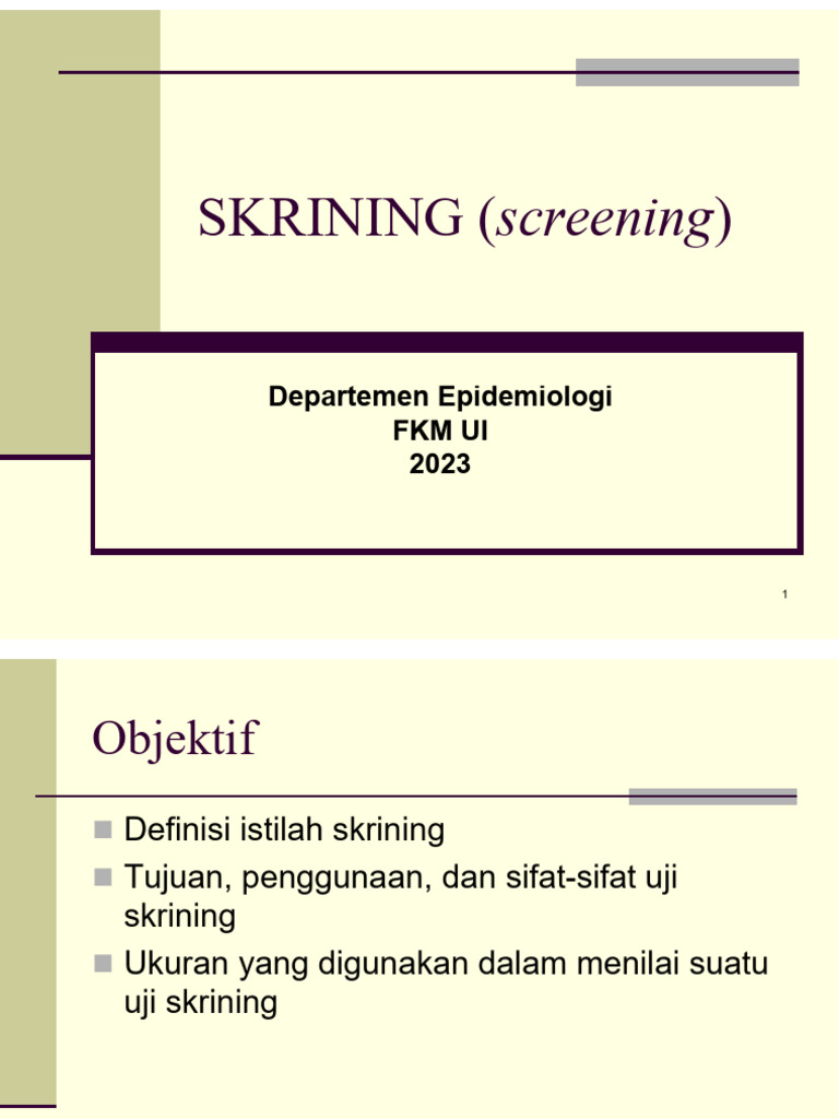 Skrining | PDF