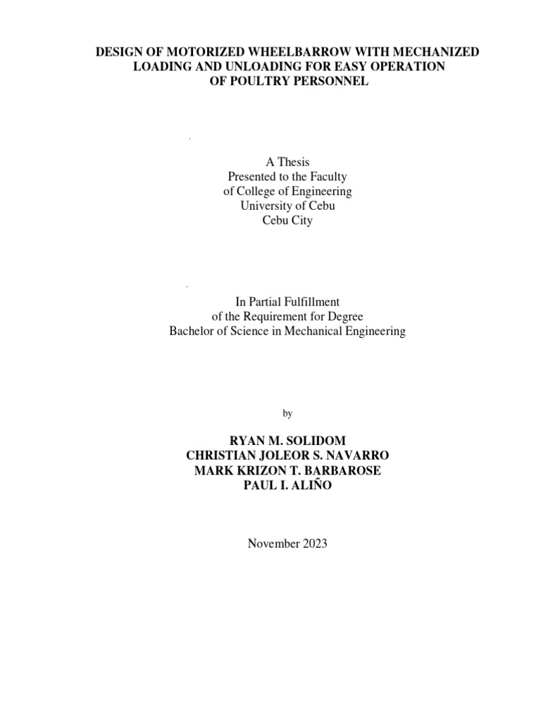 Project Study FINALE | PDF | Wheel | Electric Motor