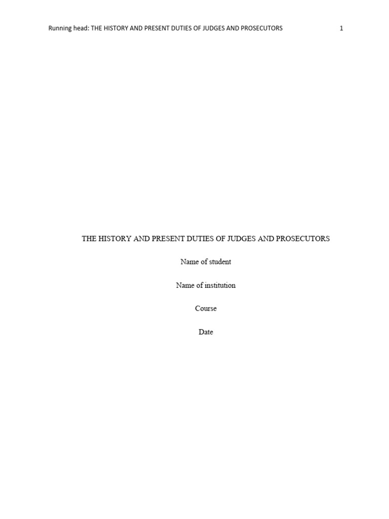 Judges and Prosecutors: History & Duties | PDF | Prosecutor | Judge