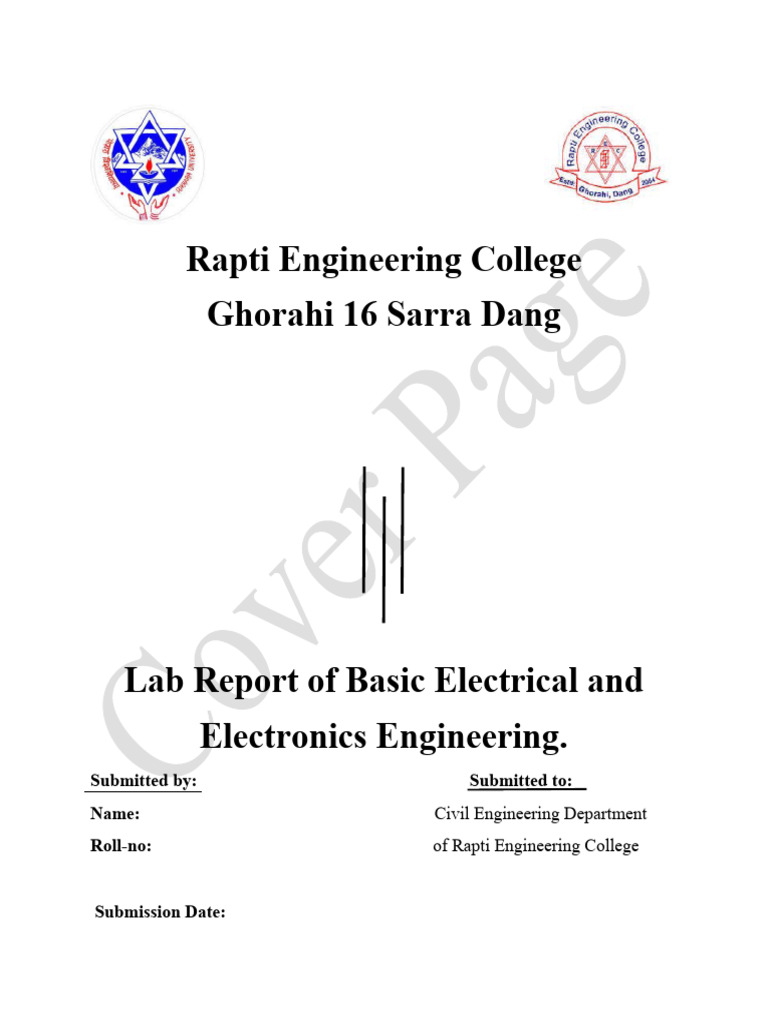 Lab Report: Basic Electrical Engineering | PDF