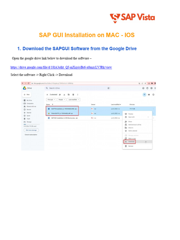 SAP HANA GUI Installation For Mac IOS | PDF | Business | Computers
