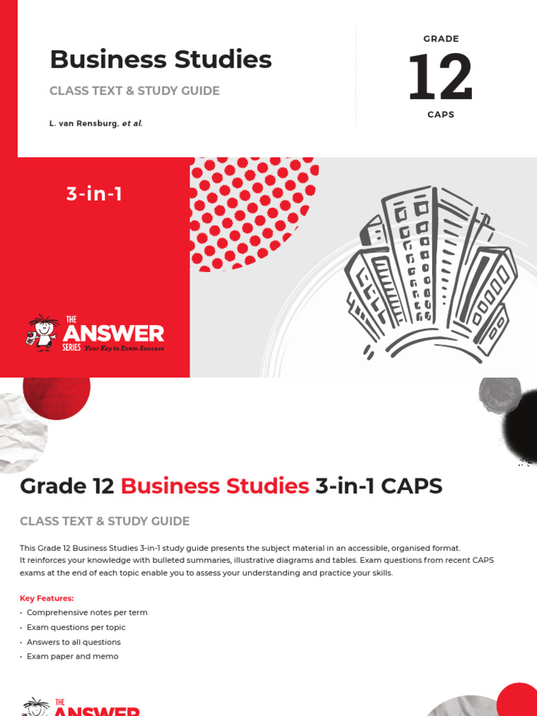 GR 12 Business Studies 3 in 1 Extracts | PDF | Quality Management ...