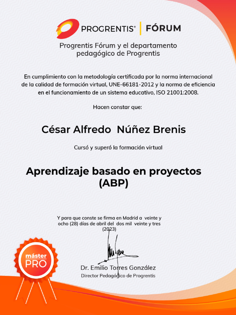 Aprendizaje - Basado en Proyectos (Abp) - 28!04!2023 | PDF
