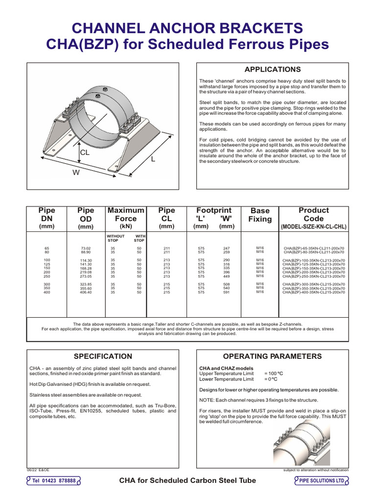 Product Catalogue 10 - CHA(BZP) for Scheduled Ferrous Pipes | PDF ...