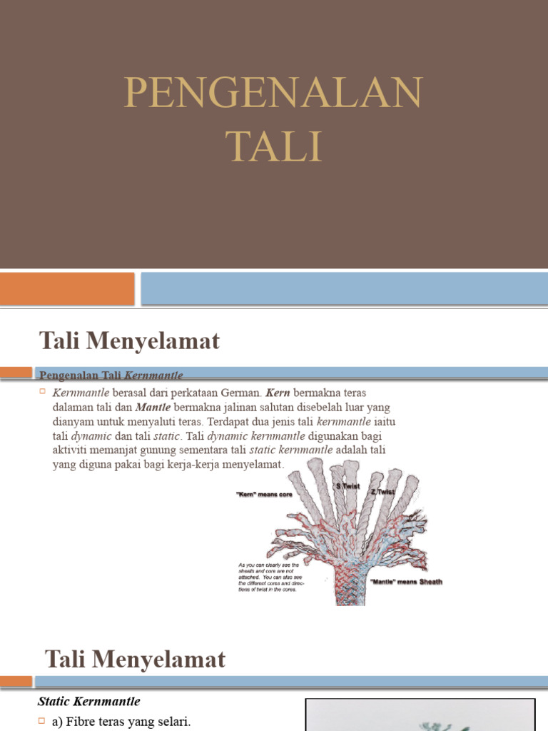 Pengenalan Tali & Ikatan Dan Simpulan | PDF