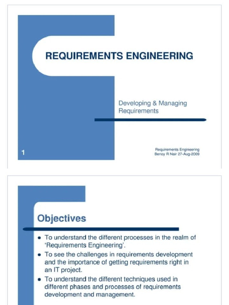 Requirements Engineering | PDF