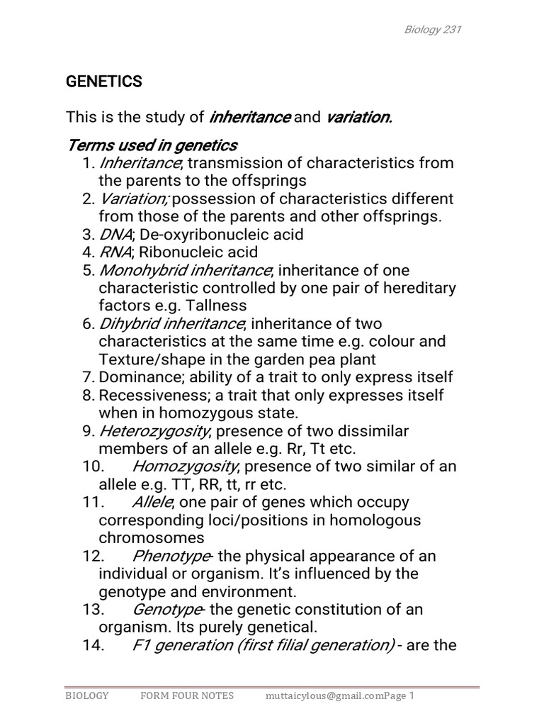 Bio f4 Notes Final-1 | PDF | Biomolecules | Life Sciences